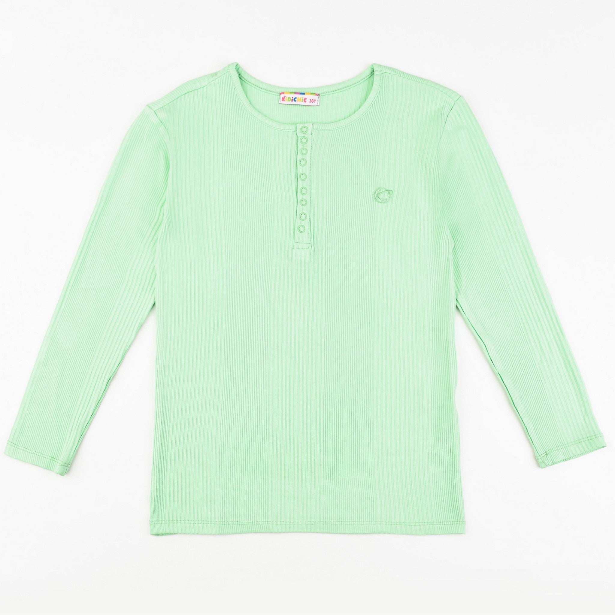 3/4 Sleeve Basic Rib Shirt – Kidichic